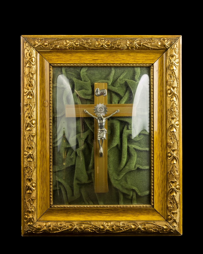 Antique Crucifix Wall Display